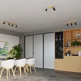 Nástěnné svítidlo SOLLUX VERDO černé GU10 1x10W bez žárovky SL.1290