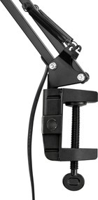 Toolight Toolight, JNH043-1TD, stolní lampa 2v1 s podstavcem a svorkou, 1× E27, černá, OSW-56234