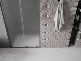 Mexen Velar L, posuvné sprchové dveře do otvoru 100 cm, 8mm sklo námraza, grafit broušený, 871-100-003-31-66