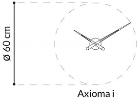 Designové nástěnné hodiny Nomon Axioma IN 60cm