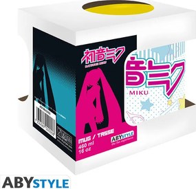 Hrnek Abysse Corp Hatsune Miku - Miku Melody 460 ml Vícebarevná