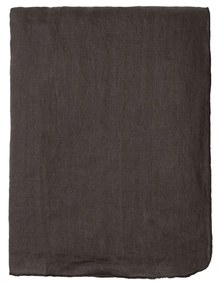 Lněný ubrus 160x200 cm Broste GRACIE - hnědý