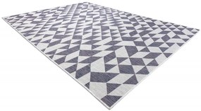 Dywany Łuszczów, Kusový koberec Sion Sisal Triangles 22373 ecru/blue-pink – na ven i na doma, 120x170, vícebarevná, chodba / předsíň