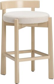 Béžová čalouněná barová židle (výška sedáku 66 cm) Hugg – Ellos Home