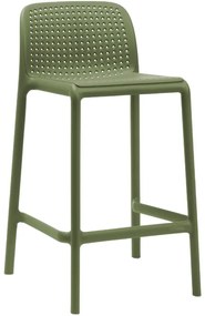 OnaDnes -20% Nardi Zelená plastová barová židle Lido Mini 65 cm