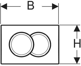 BPS-koupelny Podomítkový modul Geberit DuoFix s WC mísou MU-WH-GL-RIM-03 + ovládací tlačítko Delta 01 bílá