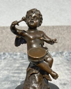 Bronzová socha soška - Putti Anděl