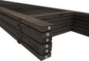 Paraván HWC-G30 - 170 × 240 cm - šedohnědá