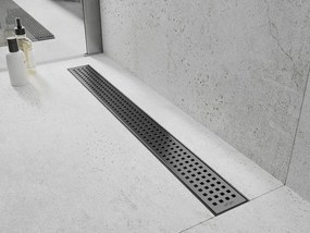 Mexen Flat, lineární podlahový žlab 70 cm, M08, grafitová matná, 1E25070-15