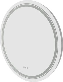 Koupelnové zrcadlo DOVER 80 cm stříbrné