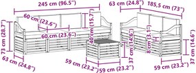 Sedací soupravy 8 ks 3391532