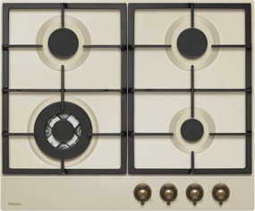 Amica Retro plynová varná deska slonová kost DRP6412DW