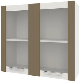 Kuchyňská skříňka Charlotte 80udc latte/oak grey craft