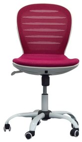 Dalenor Dětská židle Flexy, textil, bílá podnož , červená