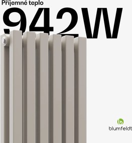 Blumfeldt Radiátor Delgado | moderní design | 25 x 120 cm | 942 W | středové připojení
