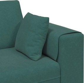Pohovka Tmavě zelená 250 x 77 x 76 cm samet 3335155