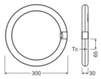 LED kruhová zářivková trubice T9 G10q LEDVANCE SubstiTUBE 18,3W (32W) studená bílá (6500K)