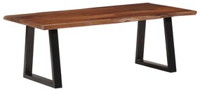 Konferenční stolek medově hnědý 110 x 55 x 40 cm masivní akácie - Default Title