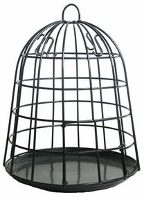 Esschert Design ESSCHERT DESIGN Krmítko pro ptáky kovové - KLEC, černá, v. 30,6 cm