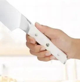 iPureHome 10-dílná sada kuchyňských nožů bílá se stojanem