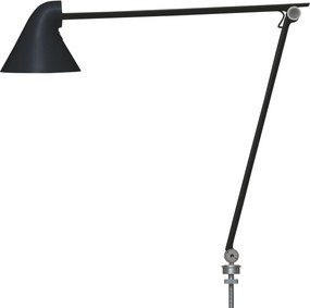 Lampa na pracovní stůl NJP LED 2700 K s nástavcem na desku, průměr 10 cm černá