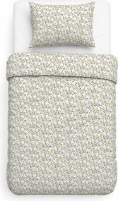 Sinsay - Bavlněná sada povlečení s květy - hořčicová