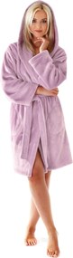 Krátký župan s kapucí Siena mauve 33 56 4353 - S/M