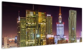 Obraz nočního města (100x40cm)
