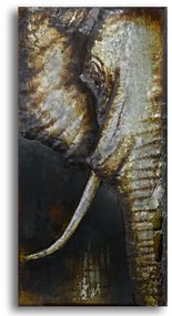 Železný 3D obraz ELEPHANT