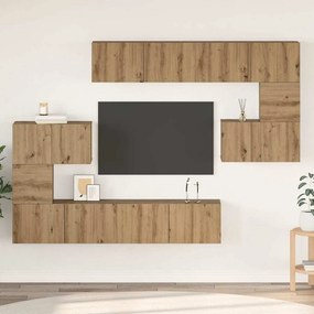 Sestava TV skříněk 8 ks Artisanový dub Kompozitní dřevo 3393218