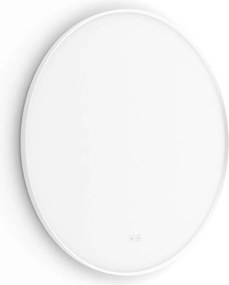 Nimco - Zrcadlo s LED osvětlením, průměr 80 cm, dvěma dotykovými senzory, bílá ZPB 61002RVX-05