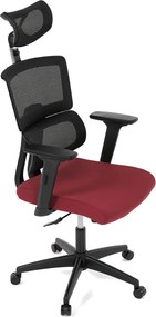 Ergonomická kancelářská židle MERANO - červená síťovina