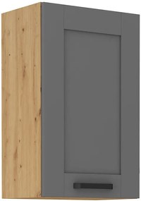 Kuchyňská skříňka LUNA 45 G-72 1F korpus: dub artisan, barva dvířek: šedá DUST