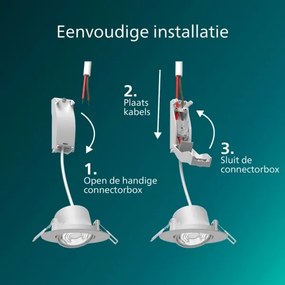 Philips - SADA 3x LED Stmív. podhledové svítidlo CILANTRO LED/5W/230V 2700K bílá