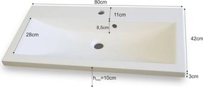 Ral Koupelnové umyvadlo GS 80 cm