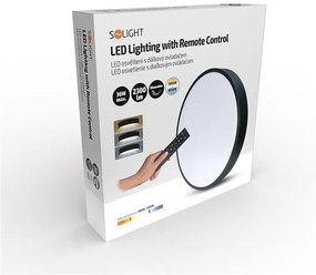 SOLIGHT LED svítidlo 36W, 2300lm, 3000K-6000K CCT, Dim, 30cm, dálkový ovladač