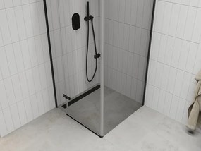 Mexen Roma sprchový kout 80x80cm, 6mm sklo, černý profil-čiré sklo, 854-080-080-70-00