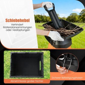 Costway 3000 W elektrický drtič s 50 L sběrnou nádobou štěpkovač elektrický