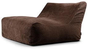 Tmavě hnědý manšestrový sedací vak Sofa Lounge – SLOWDOWN