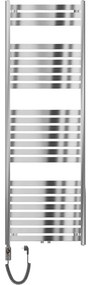 Mexen Uran, elektrické topné těleso 1800x600 mm + topná tyč 900 W, chromová, W105-1800-600-2900-01