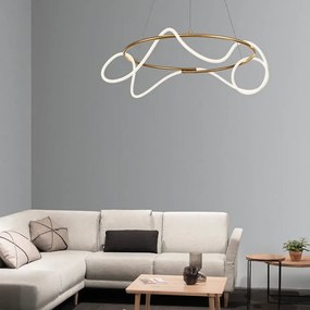LED lustr Tiriac 70 zlaté