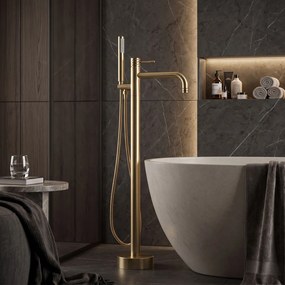 Rea, Volně stojící baterie Rea Lungo Diamond Brush Gold, REA-B2246