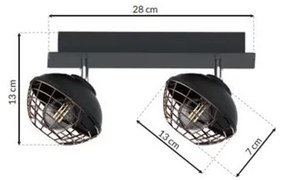 Bodové svítidlo LOGAN 2xE14/40W/230V