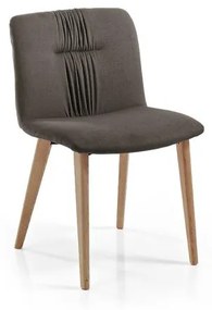 Max Home Luxusní židle Nataly vzorník tkaniny: crystal 19, nohy: kovové kónické perlové béžové RAL 1035