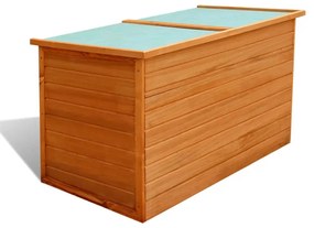 vidaXL Zahradní úložný box 126 x 72 x 72 cm dřevěný