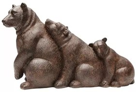 KARE DESIGN Dekorativní předmět Relaxed Bear Family 20 × 32 × 12,5 cm