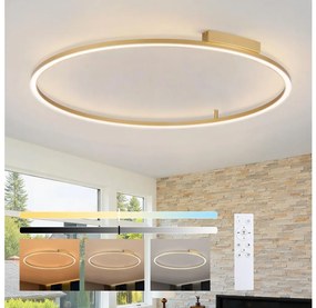 Brilagi - LED Stmívatelné svítidlo PORTOFINO LED/85W/230V pr. 120 cm zlatá + DO