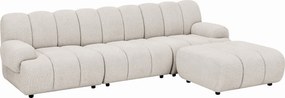 House Nordic Třímístná pohovka TAZA béžová 276 cm pravá 1360005