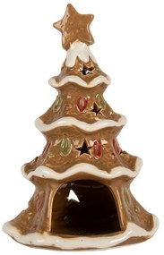 Perníkový stromek na čajovou svíčku Gingerbread Cott - 11*8*17 cm