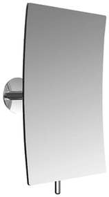 Emco Cosmetic mirrors Pure - Nástěnné holící a kosmetické zrcadlo, nalepovací verze, 132 x 212 mm, 3 násobné zvětšování, chrom 109400130